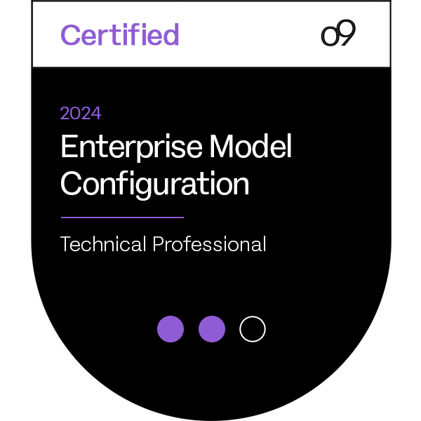 Enterprise model configuration technical professional badge
