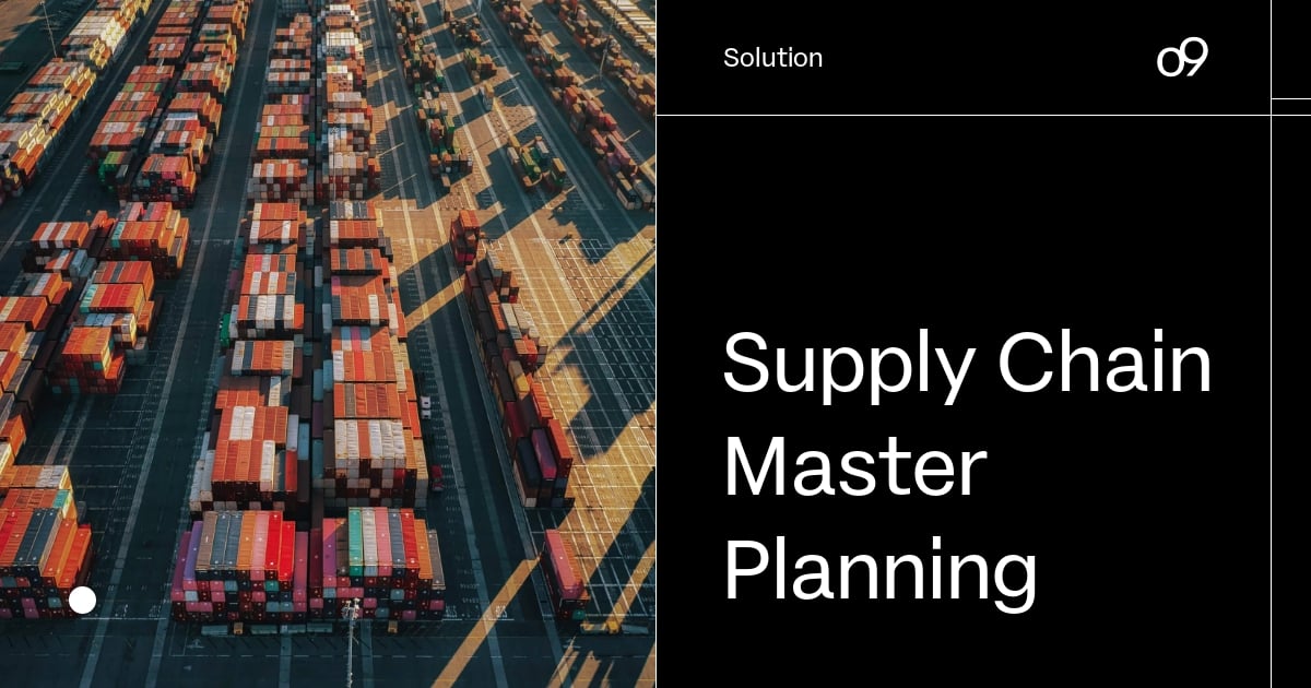 Supply Chain Master Planning Software Solution Powered by AI