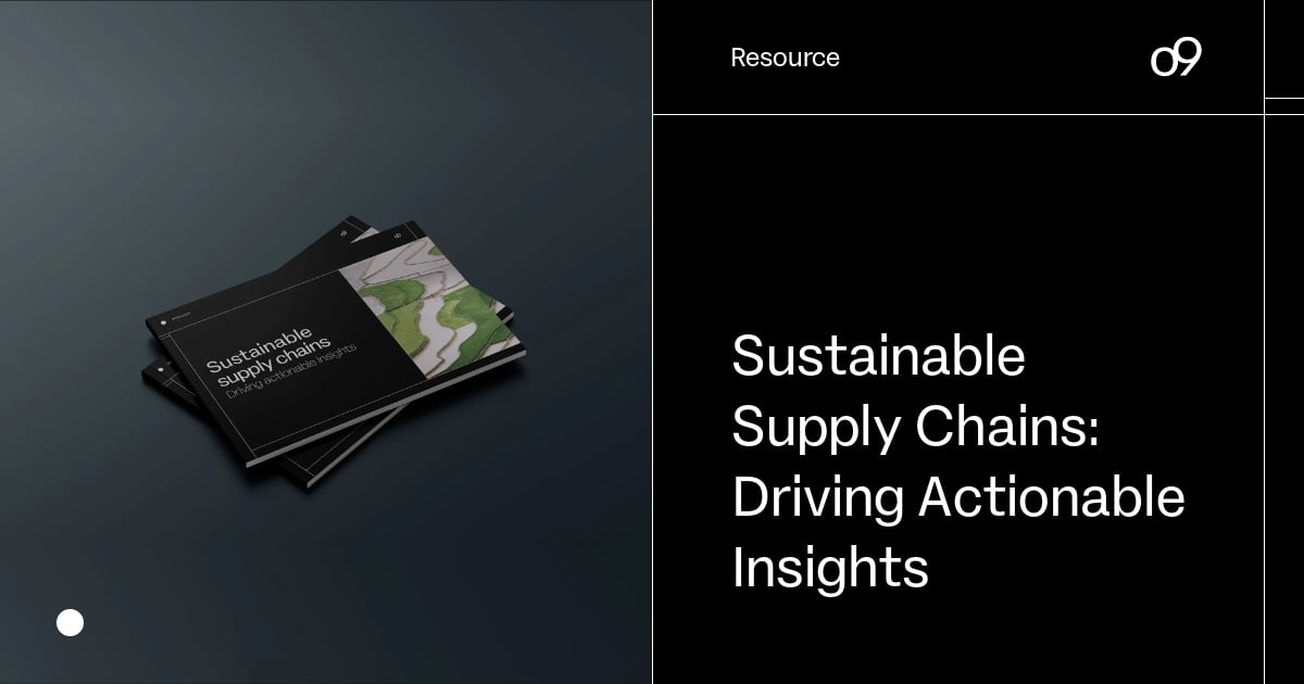 Sustainable Supply Chains: Driving Actionable Insights - o9 Solutions Sustainable Supply Chains: Driving Actionable Insights - o9 Solutions