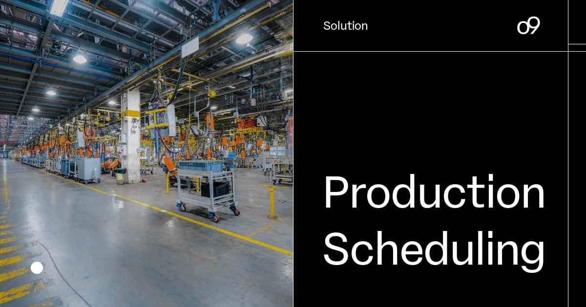 Production Planning & Scheduling Software Powered by AI
